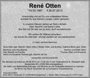 Alle Traueranzeigen für Otten Rene | trauer.rp-online.de